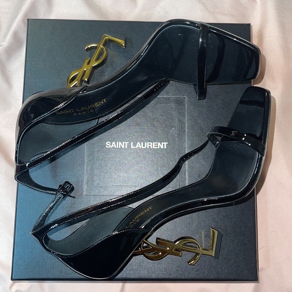 Yves Saint Laurent | Shoes | Saint Laurent Opyum Ysl Ankle Strap Sandal ...